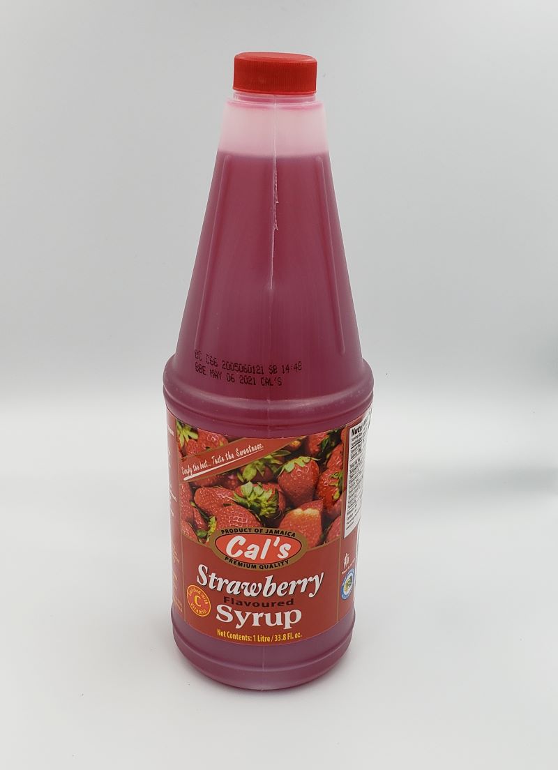 Cals Strawberry Syrup (1 Litre) • Store To Door Jamaica